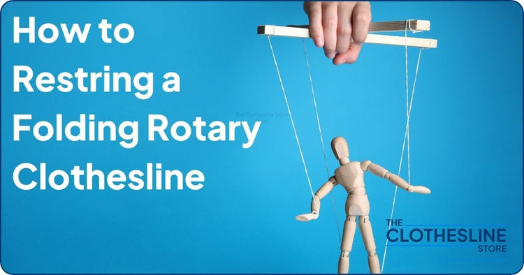 How to Restring a Folding Rotary Clothesline – The Clothesline Store