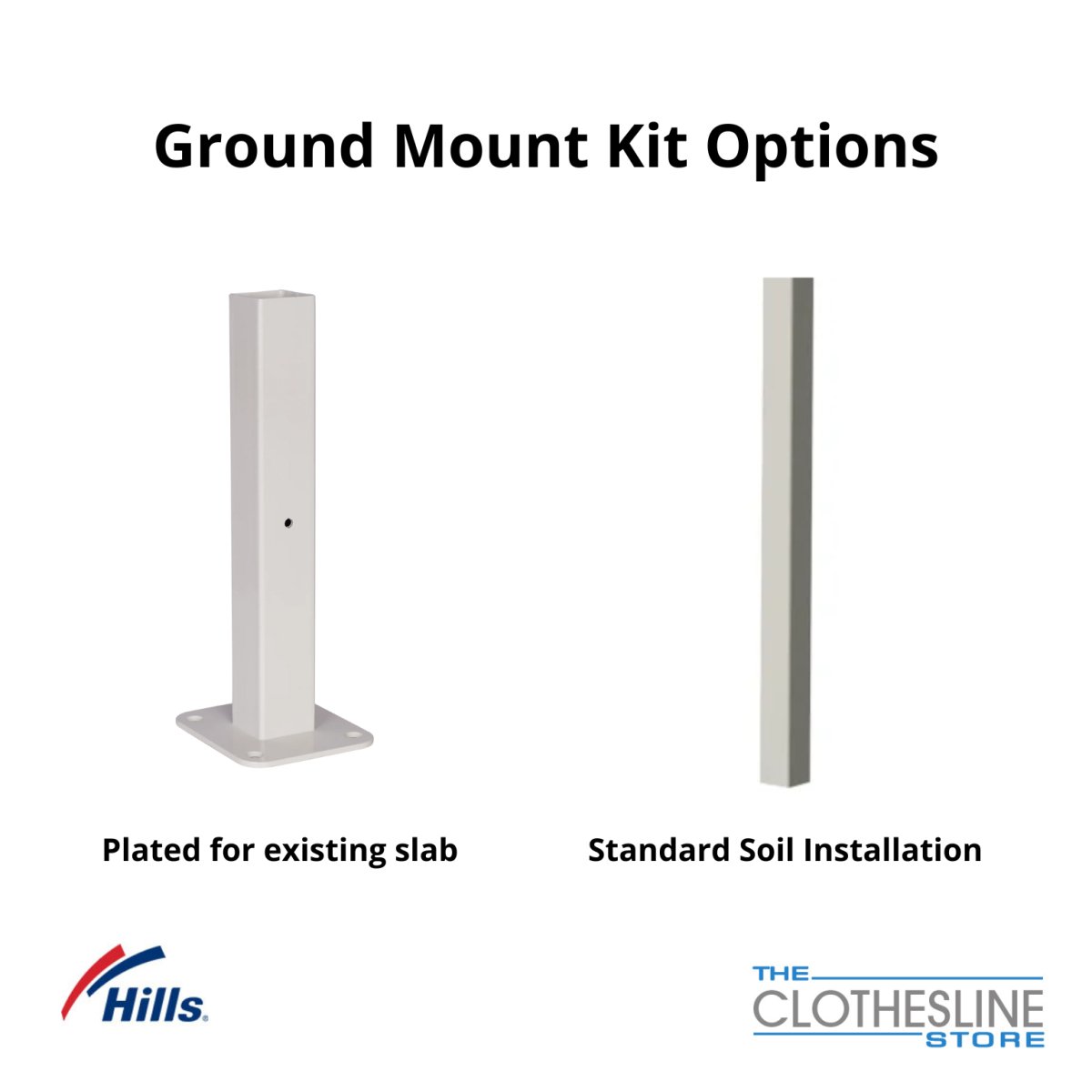 Hills Folding Frame Ground Mount Kit - Grass/soil – The Clothesline Store