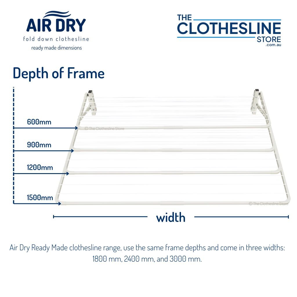 Air Dry 2400 Folding Frame Clothesline – The Clothesline Store